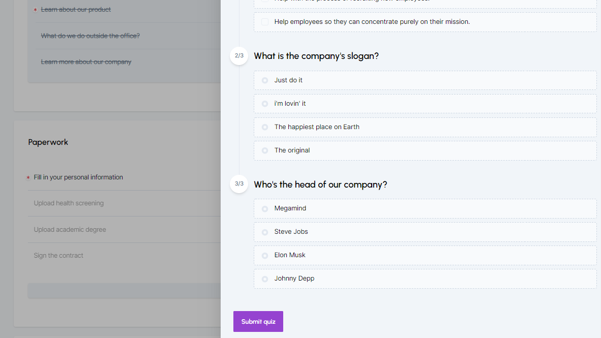 Onboardee.io - Onbee.app: Onboarding & Offboarding; digital employee card, HRIS